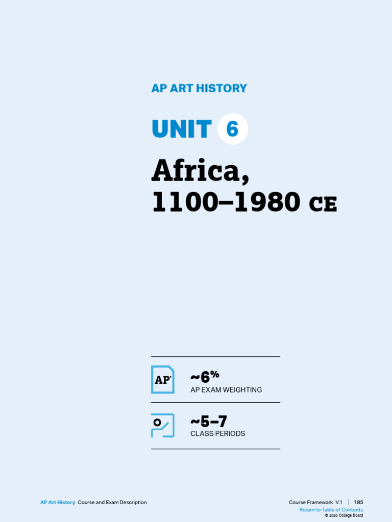 Unit 6 Africa | PDF