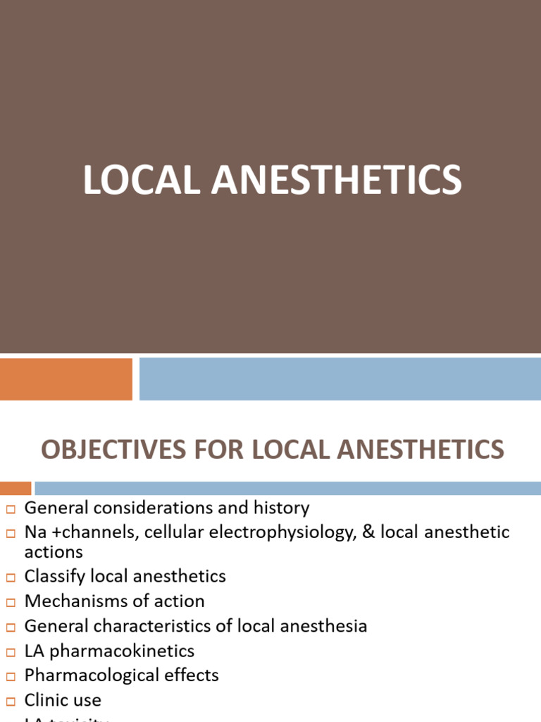 Local Anaesthetic | PDF | Anesthesia | Cocaine