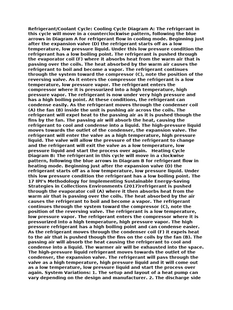 RefrigerantCoolant Cycle | PDF