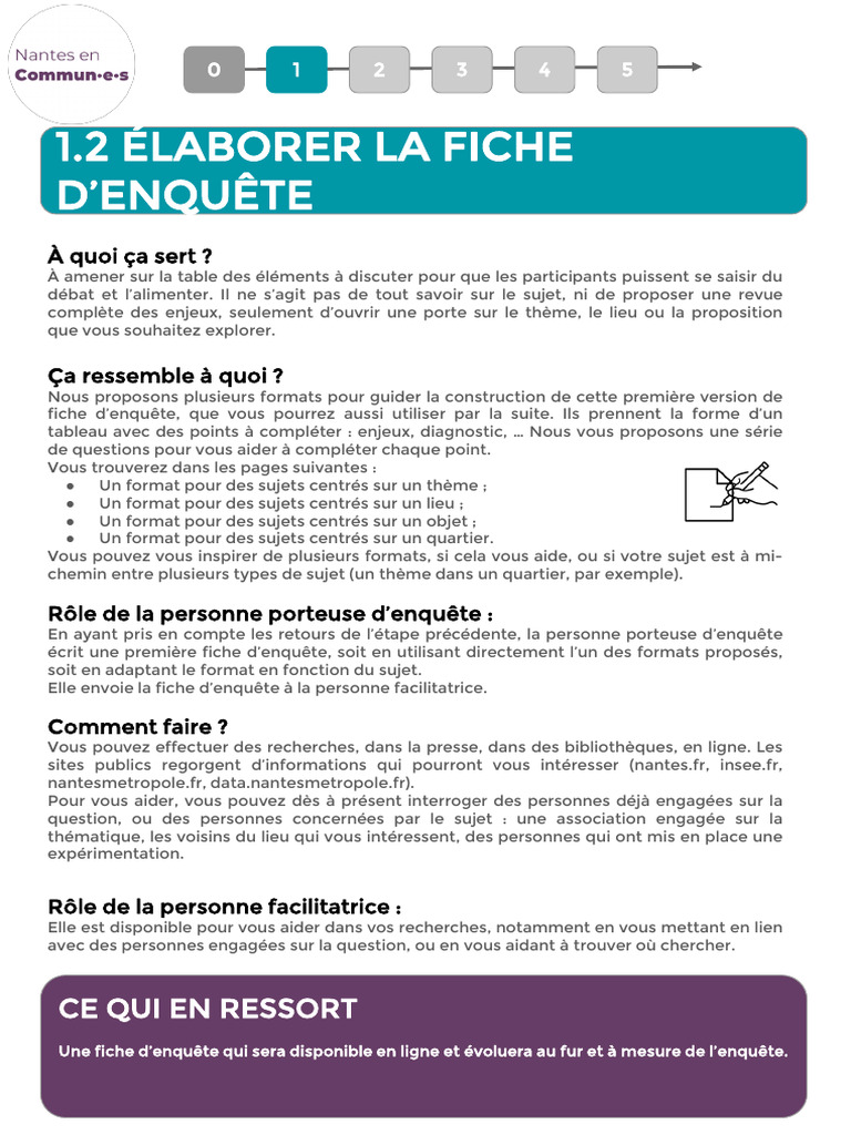 Construire Une Fiche Denquête | PDF