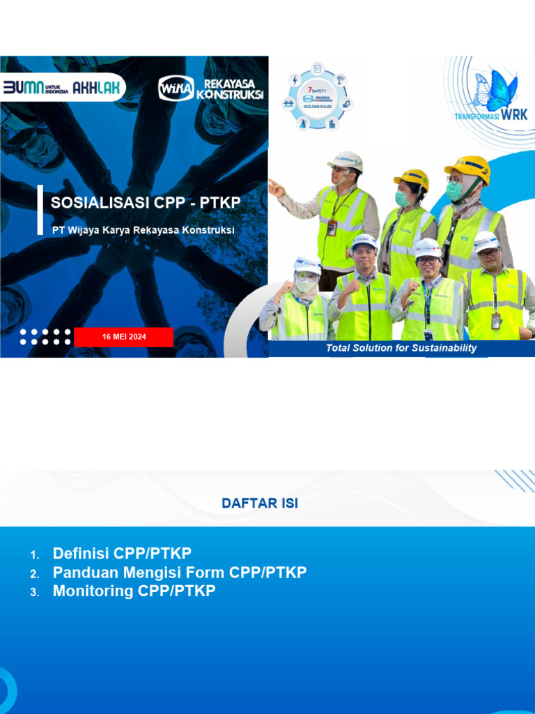 Sosialisasi CPP PTKP | PDF