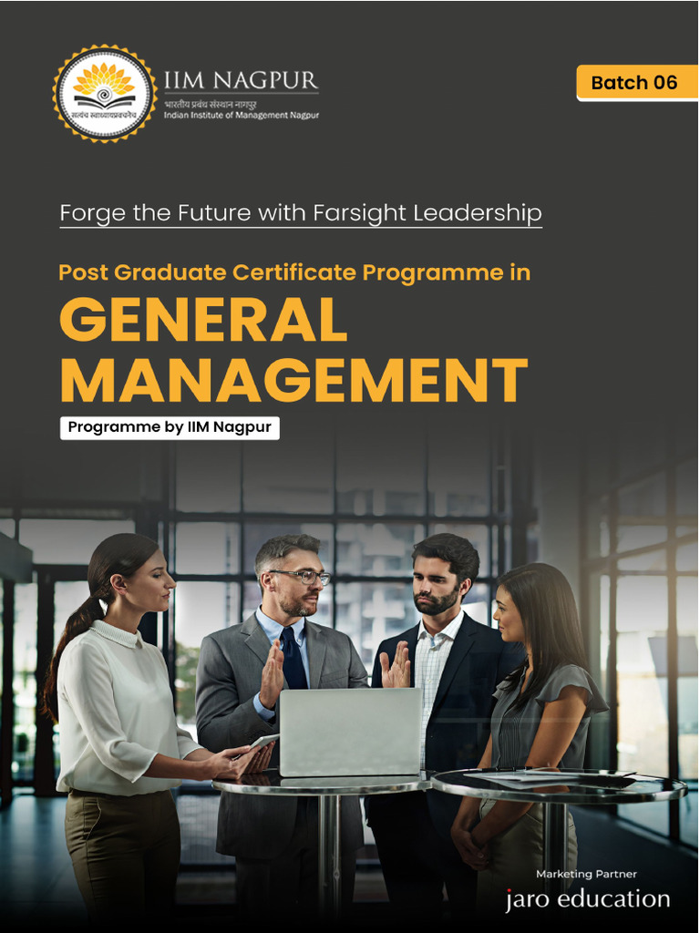 IIM Nagpur GM B6 Updated Brochure 29th July | PDF