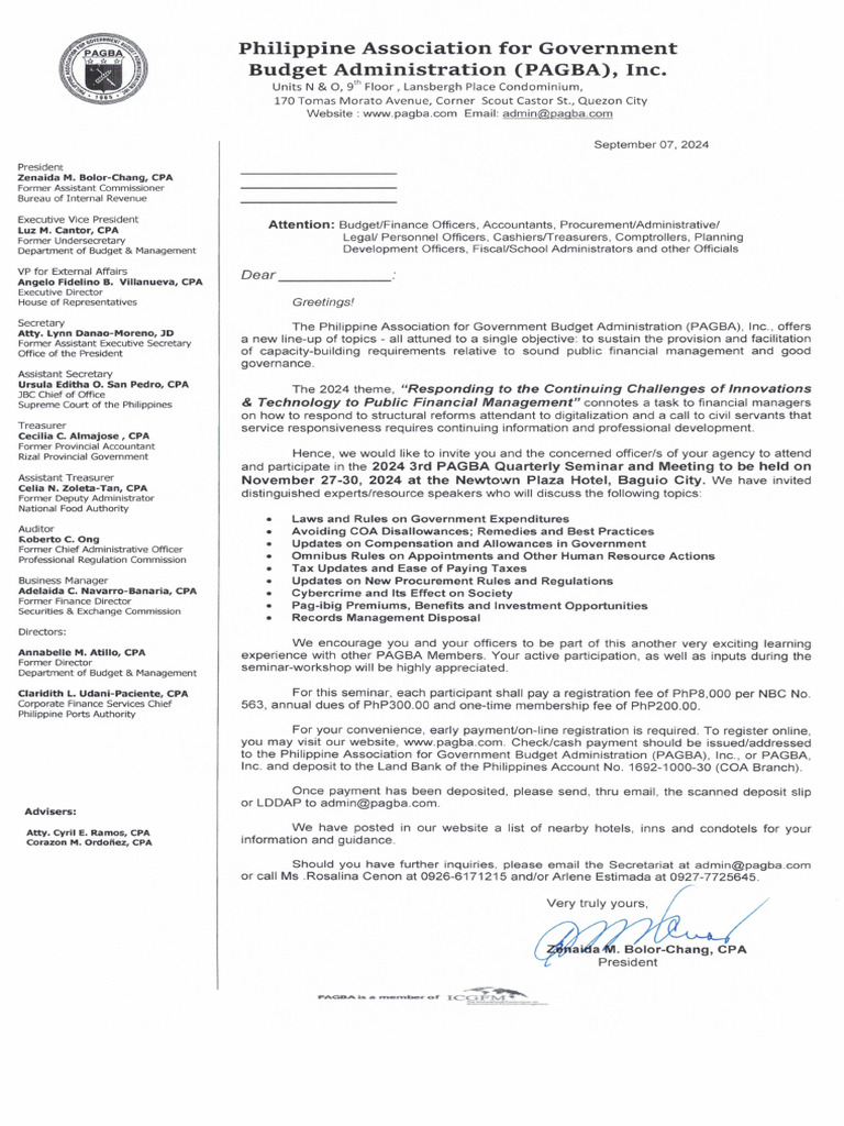 Letter Invitation General | PDF