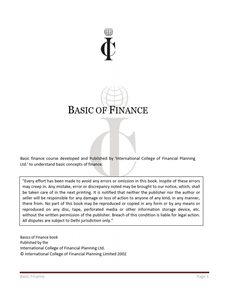 ICOFP - Basic Finance | PDF