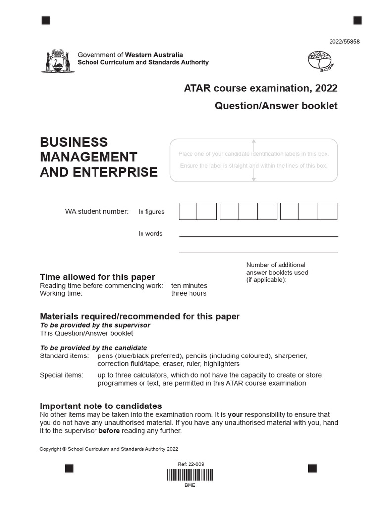 2022 BME Examination | PDF