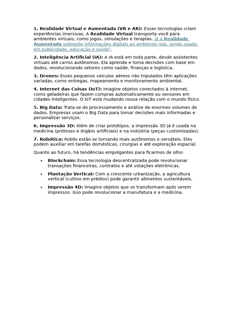 Novas Tecnologias Redação | PDF