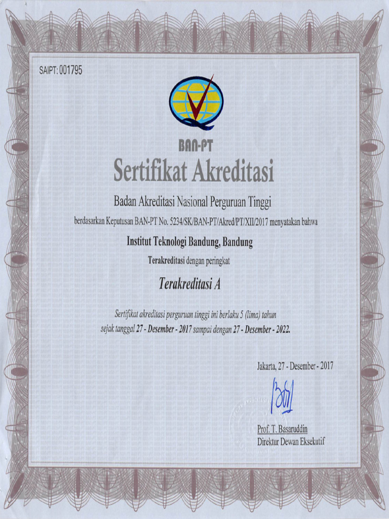 Akreditasi ITB | PDF