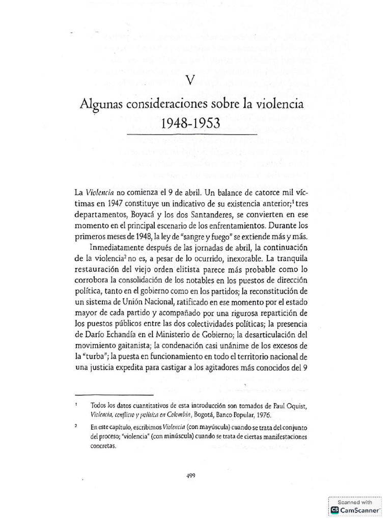 Daniel Pécaut - Orden y Violencia. Colombia (Pág 499-582) | PDF