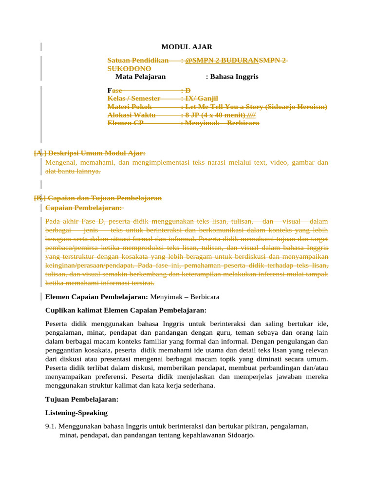 Modul Ajar Chapter 1 | PDF