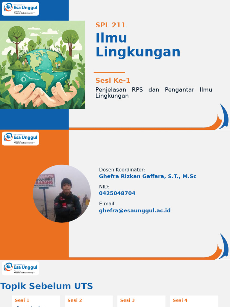 Ilmu Lingkungan Ke-1 | PDF