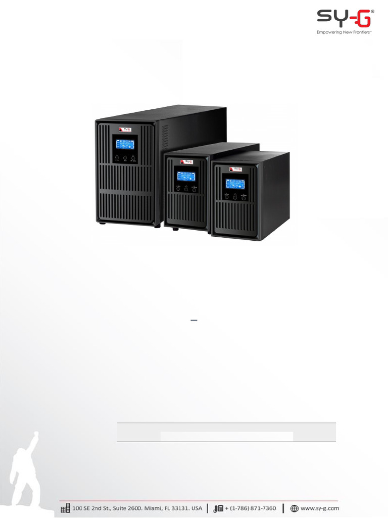 Contender 1 3kva User Manual Stand Alone | PDF