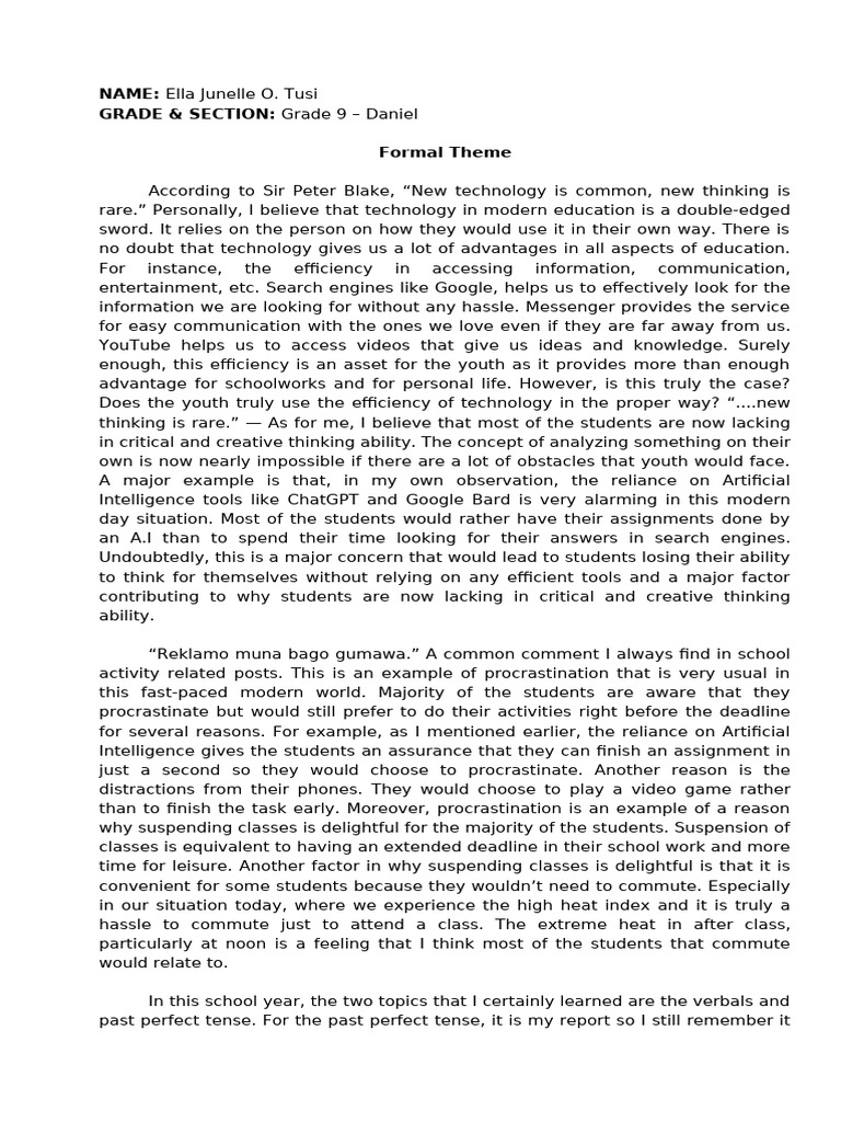 Ella Formal Theme | PDF