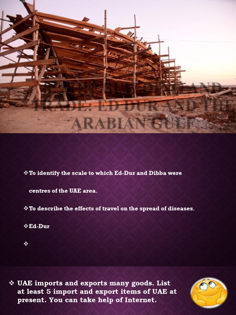 L5 (1) Ship Building and Trade - Ed-Dur and The Arabian Gulf | PDF