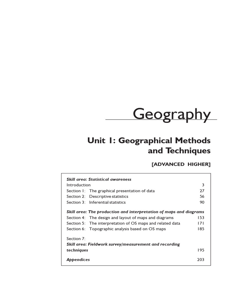 Geography Statistics | PDF | Statistics | Geography