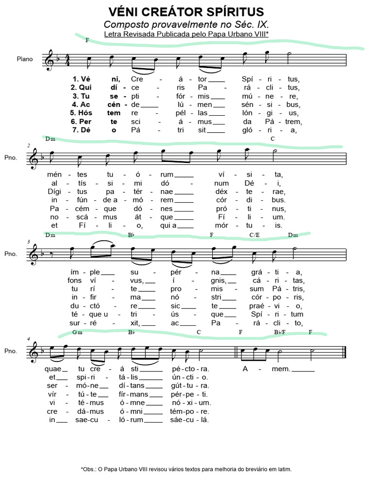 Veni Creator Spiritus | PDF