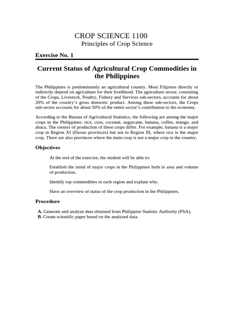 Crop Science 1100 | PDF