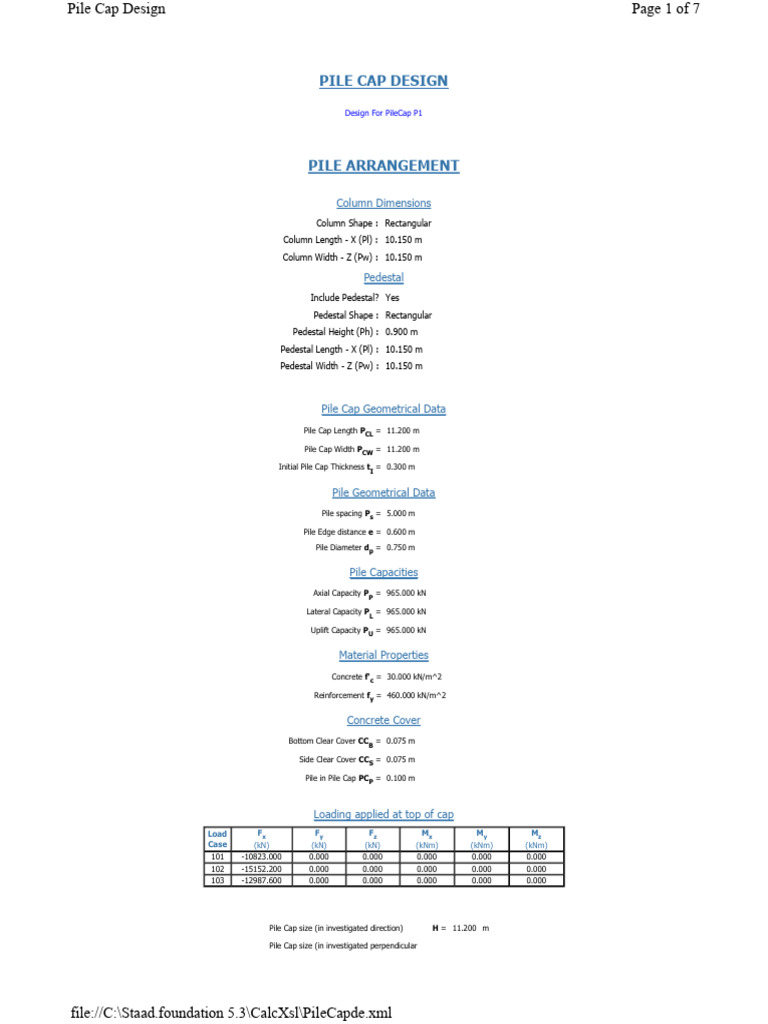 Piling Calculation Notes | PDF