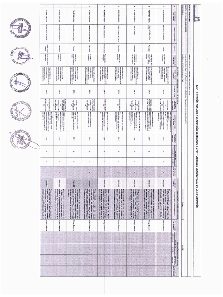 2 - Evaluaci N Riesgo 2019 SGCID | PDF