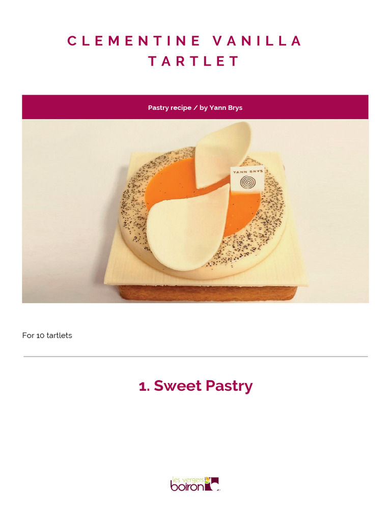 Clementine Vanilla Tartlet | PDF