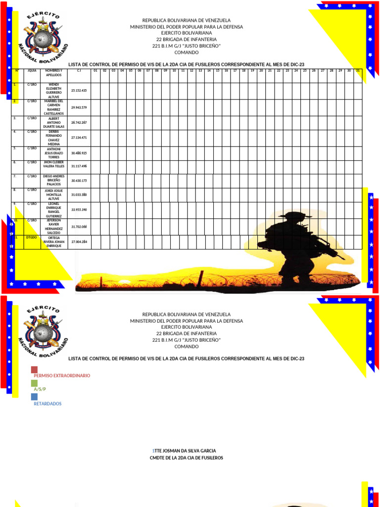 Control de Permiso Septiembre | PDF