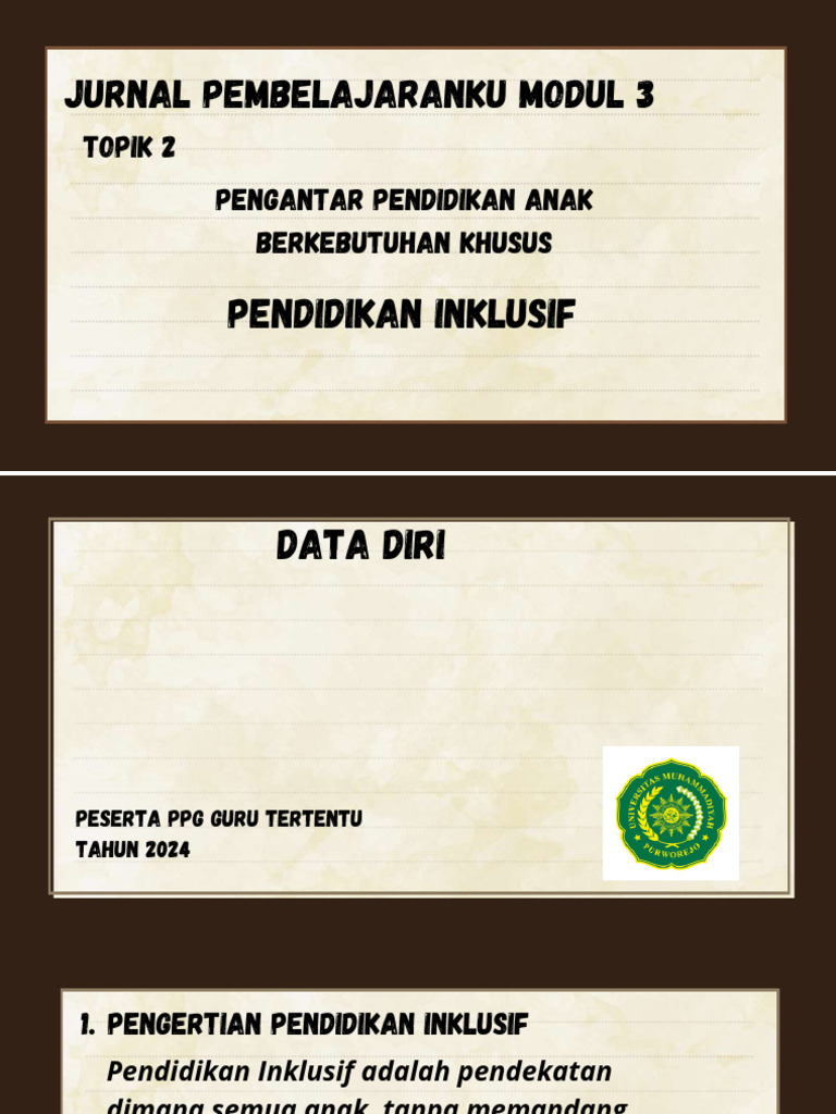 Jurnal Modul 3 PPG Tahun 2023 | PDF