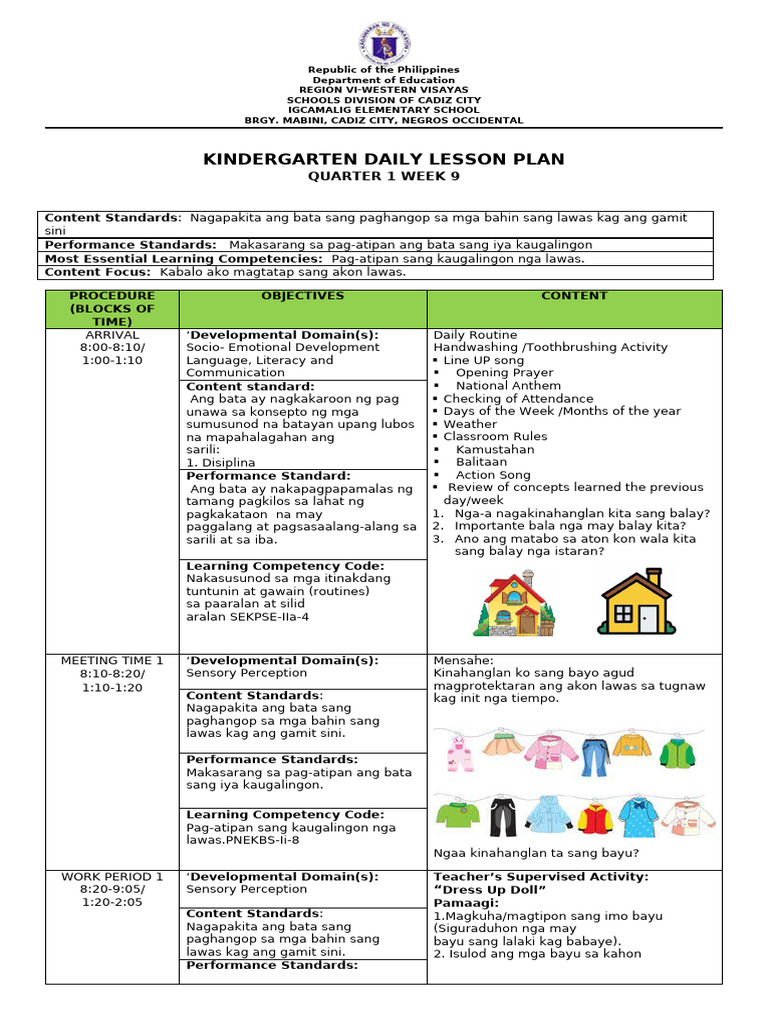 LESSON-PLAN-FINAL - Kinder COT 2023 | PDF