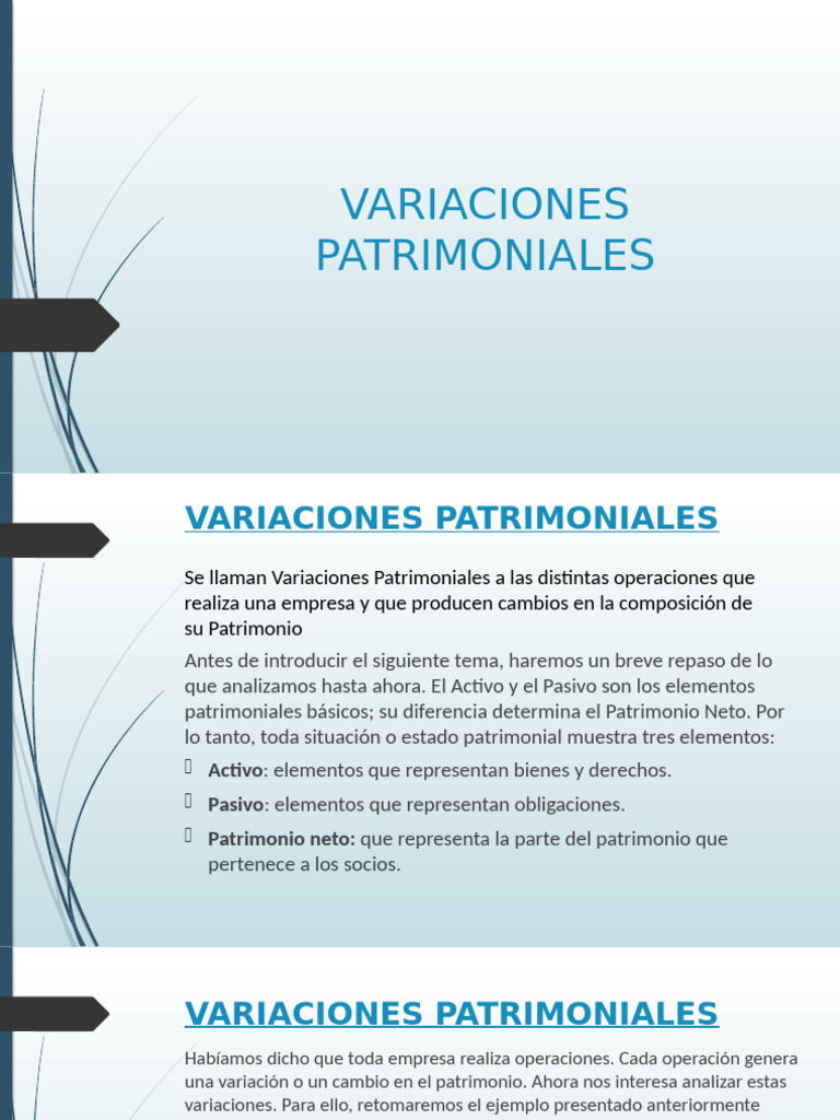 Variaciones Patrimoniales | PDF