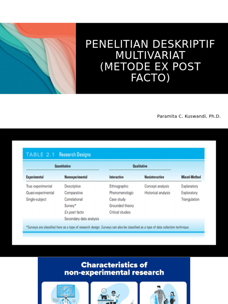 Penelitian Deskriptif Multivariat-Ex Post Facto | PDF