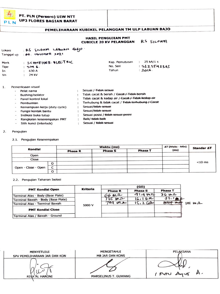 BA Pemeriksaan RS Siloam LBJ | PDF