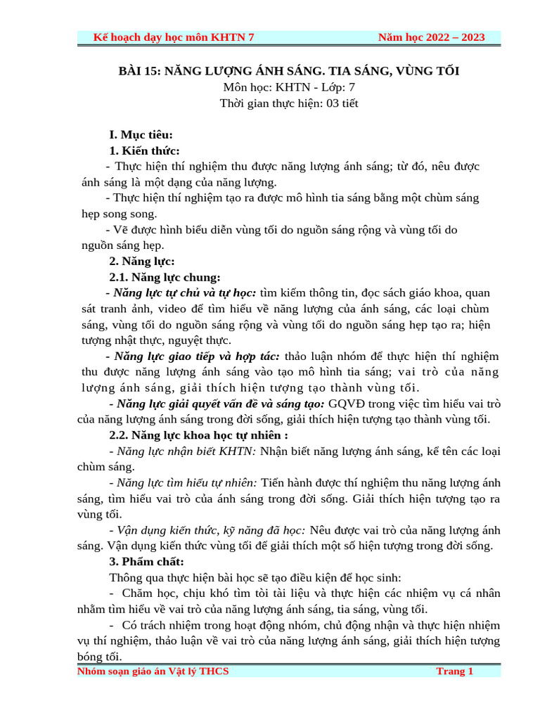 Ga - KHTN 7 - Ket Noi - Bai 15 | PDF