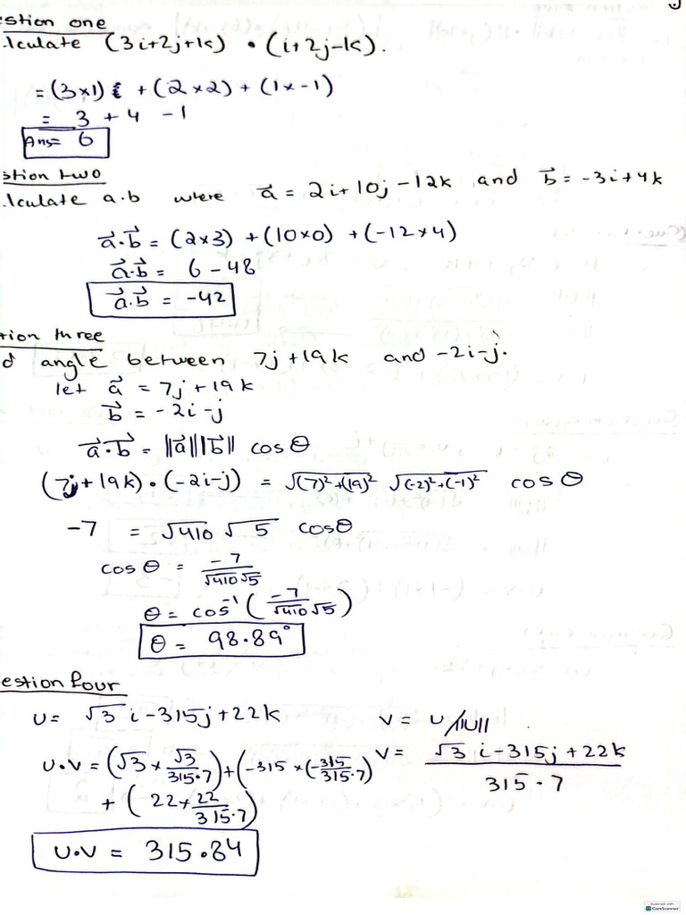 Vector Calculus Assignment 1 | PDF