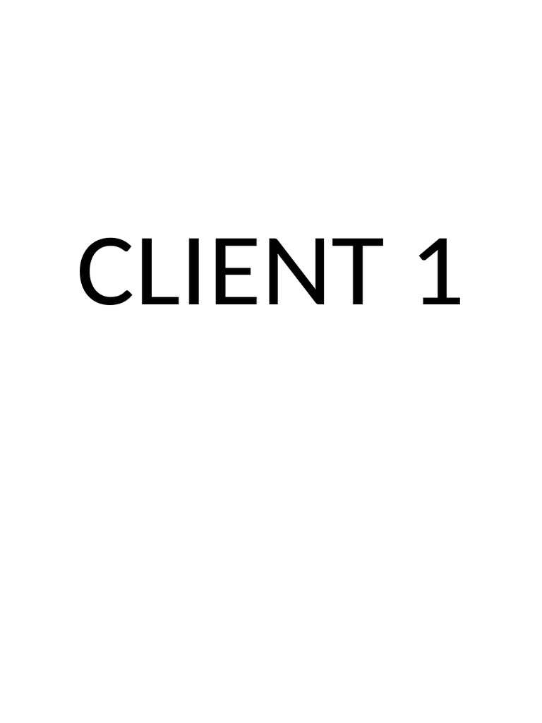 Client 1 | PDF