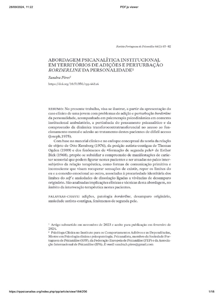 Boderline Abordagem | PDF