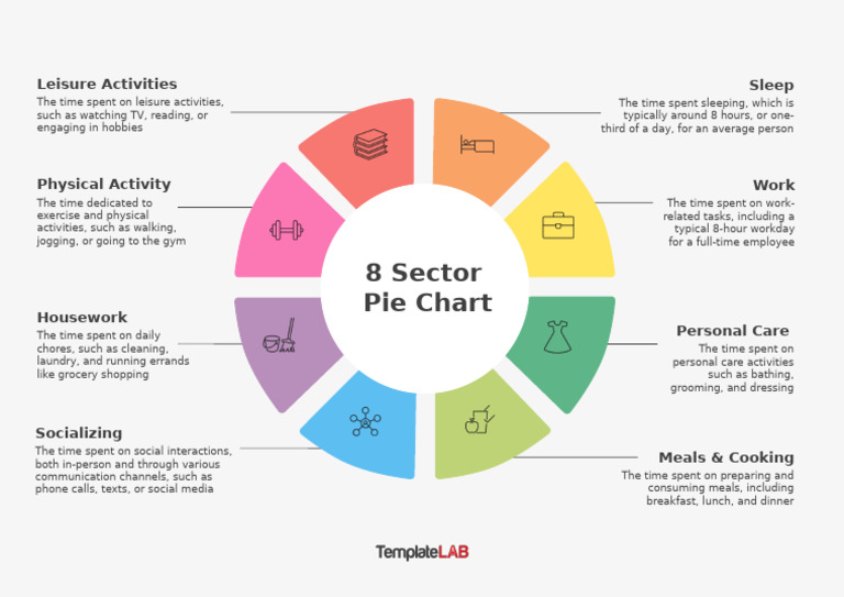 8 Sector Pie Chart Template | PDF