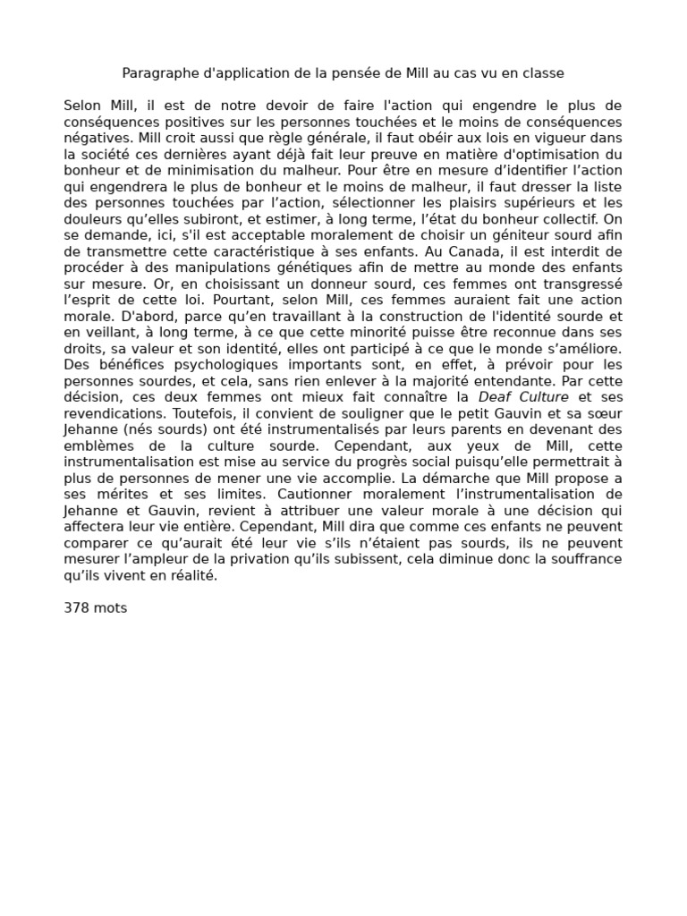 Formatif-paragraphe-Mill-Deaf - Culture-1 2 | PDF