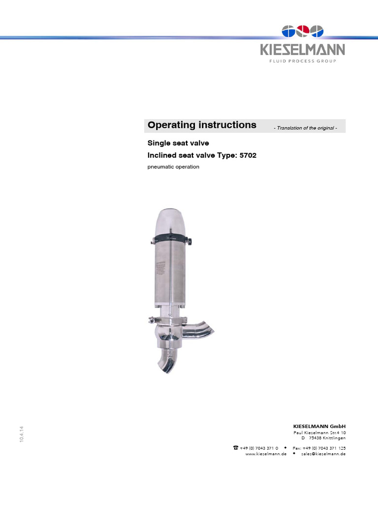 Kiselmann Non-Return Valves | PDF