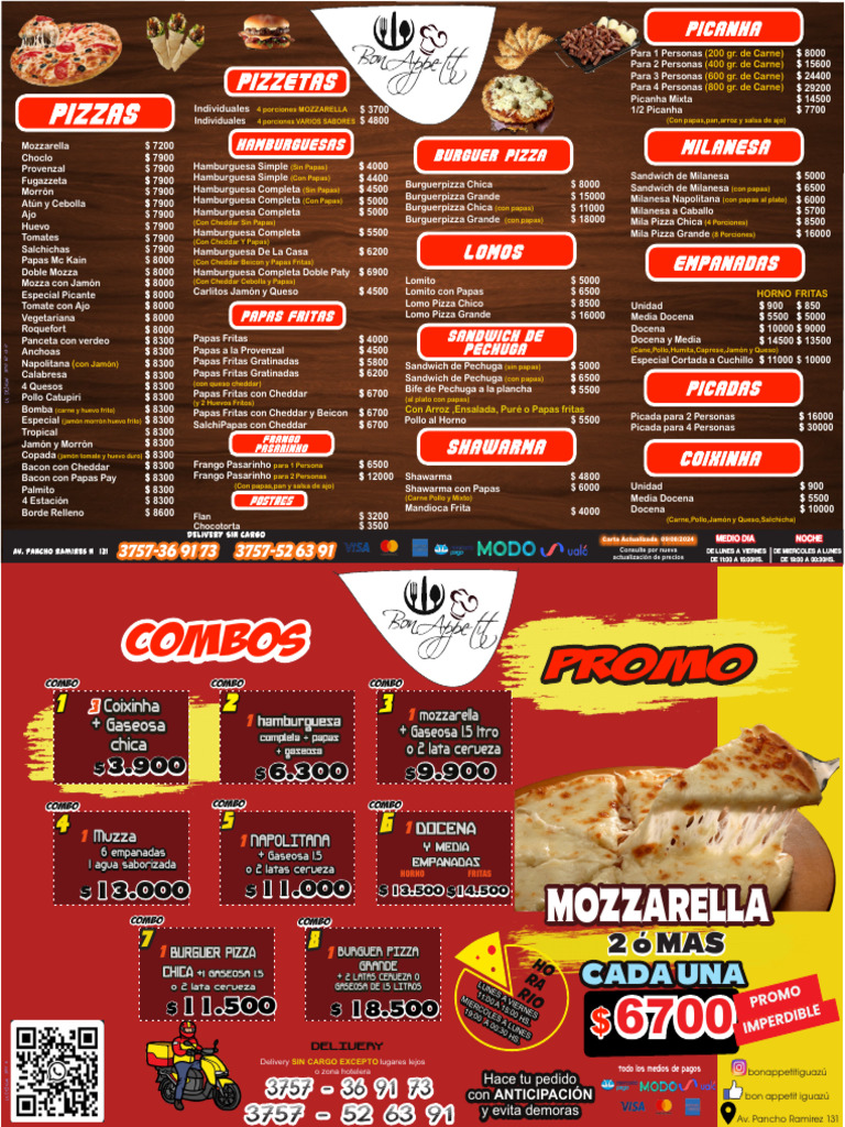 03 - Carta Bom Apettit Carta y Promo 09-08 | PDF | Hamburguesas ...