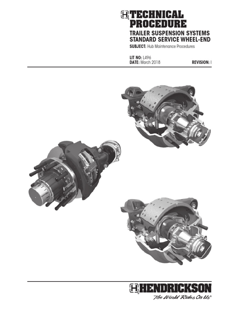 L496 Wheel End Maintainance Procedure | PDF | Nut (Hardware ...