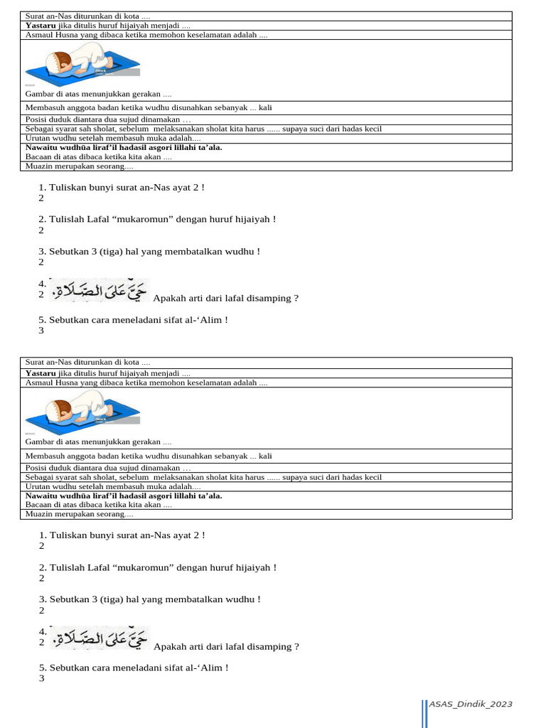 Soal Kls 2 | PDF