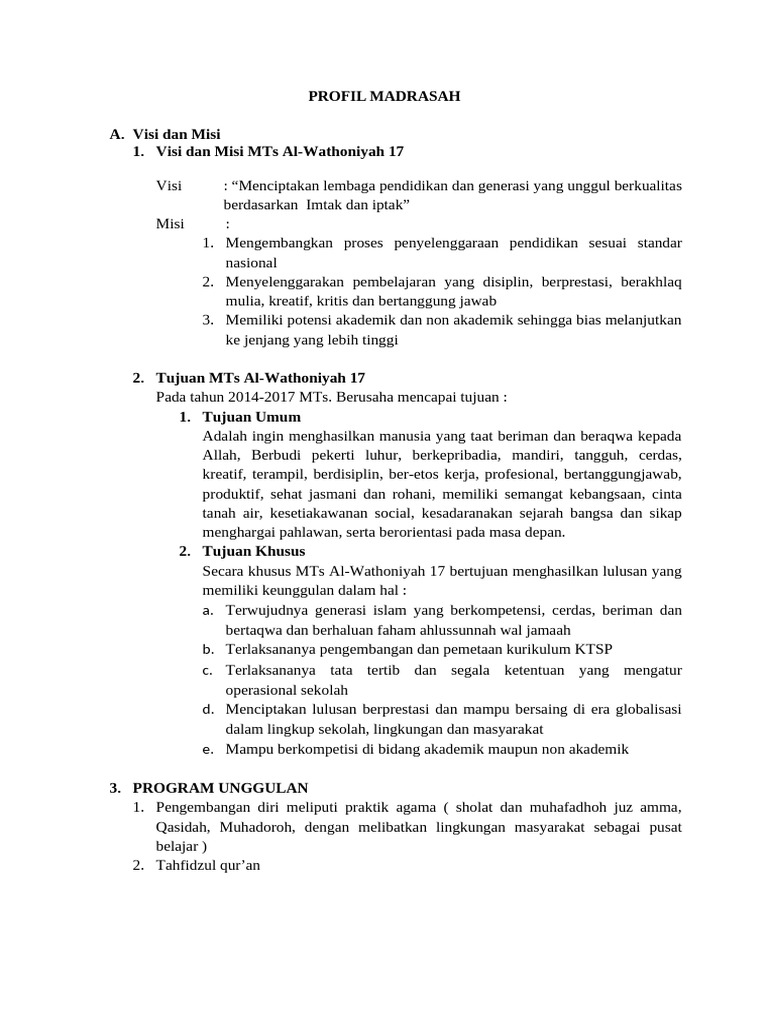 1 PROFIL Mts 2022 | PDF