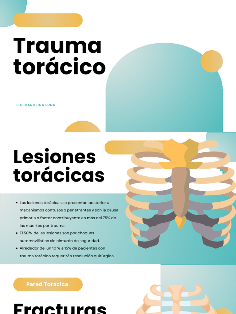 Trauma de Toráx | PDF