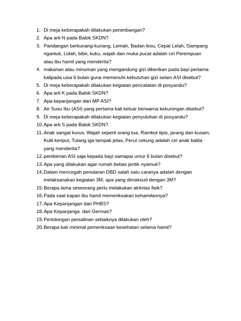 Latihan LCC Kader | PDF