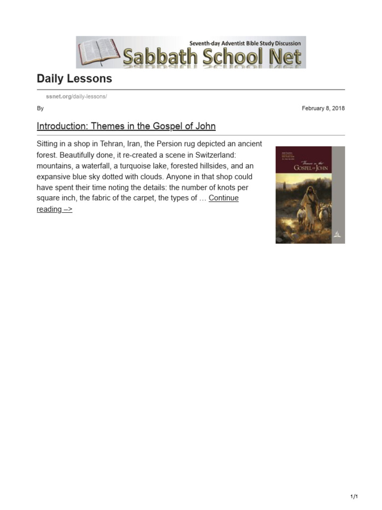 Daily Lessons | PDF