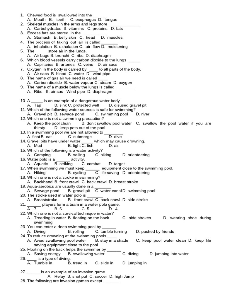 PESMD 100 Multiple Choice | PDF