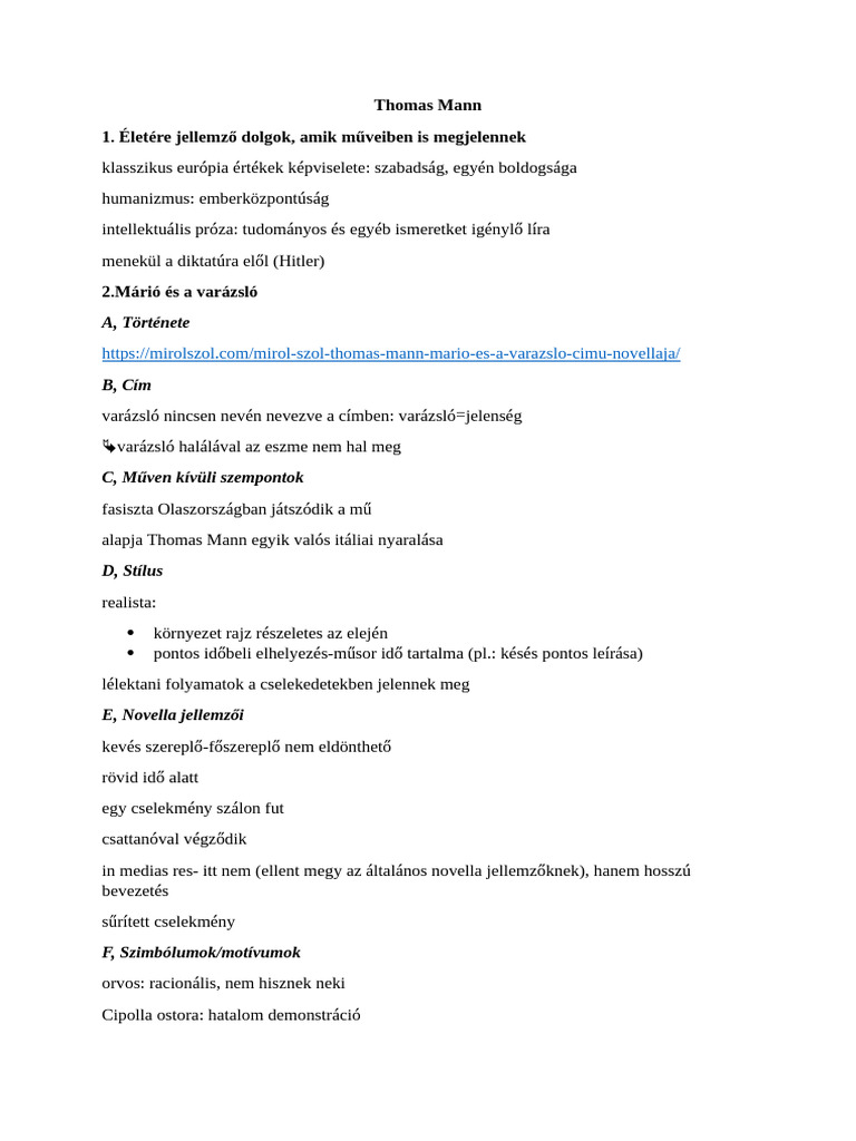 Thomas Mann | PDF