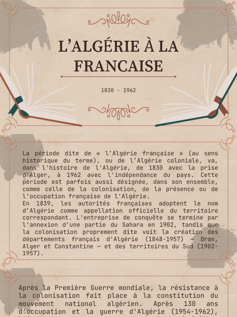 L'algérie Francaise | PDF
