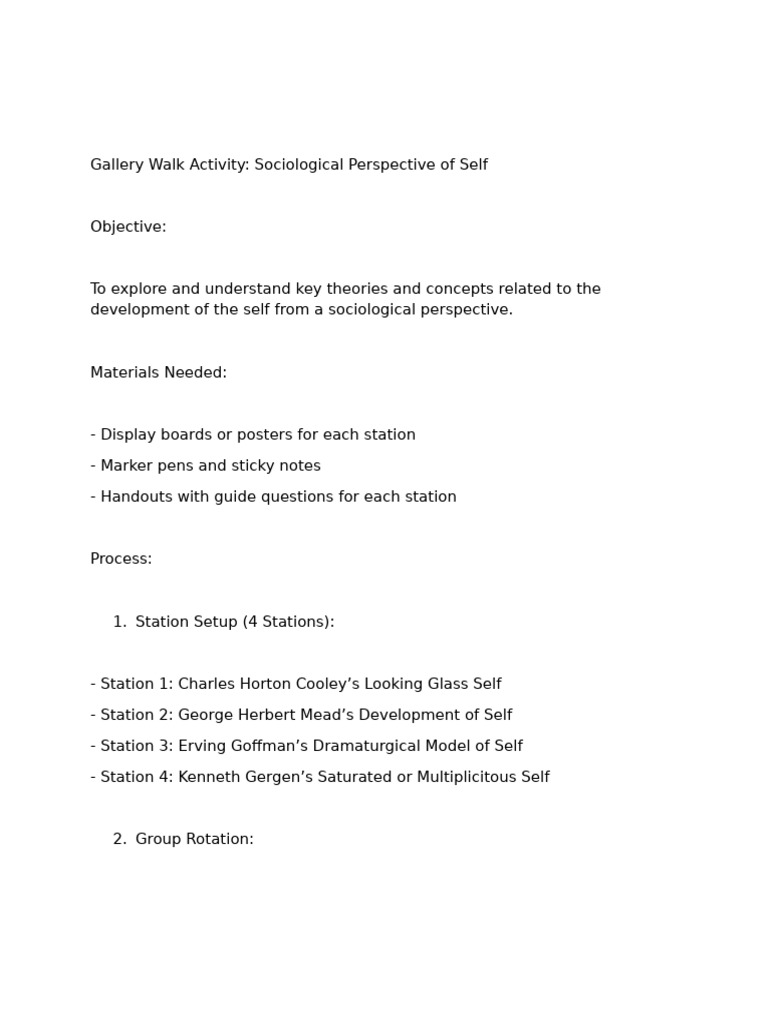 GE 111 Gallery Walk Guidelines | PDF