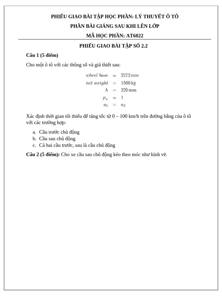 Phieu BT Tren Lop Bai 2 | PDF