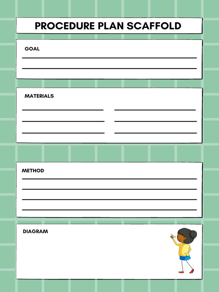 EDU Procedure Writing Plan Scaffold Worksheet | PDF