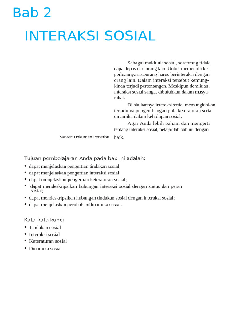 Bab 2 Interaksi Sosial | PDF